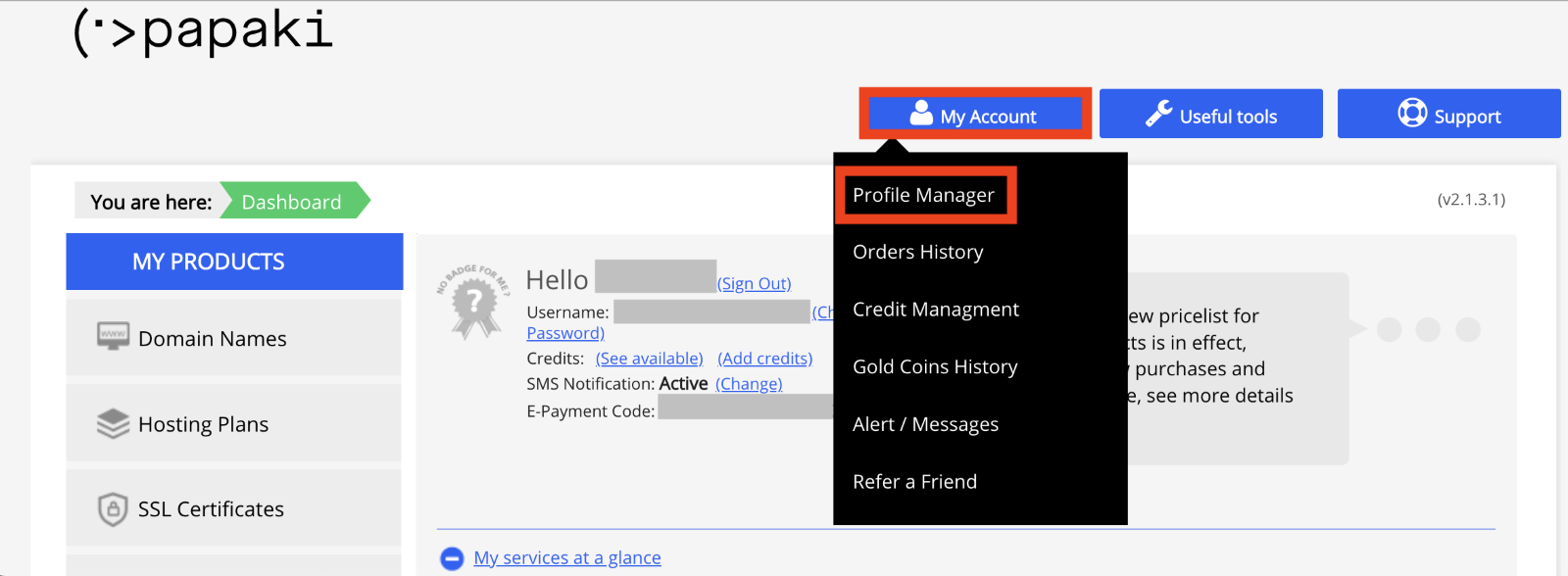 Knowledgebase - Papaki